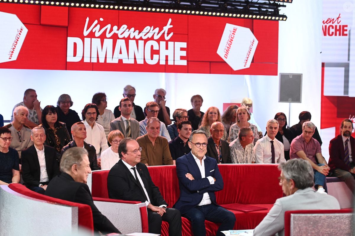 Photo : Exclusif - Michel Drucker, Le président François Hollande ...