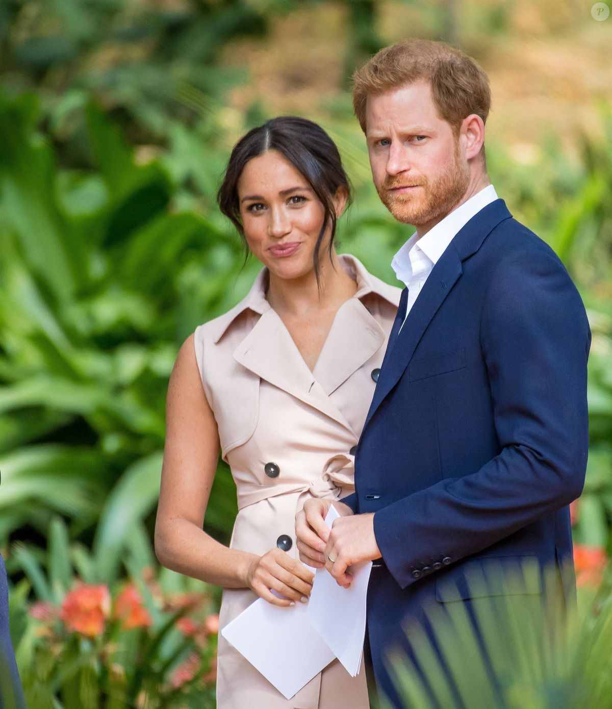 Photo : Le prince Harry et Meghan Markle dans leur villa de Montecito ...