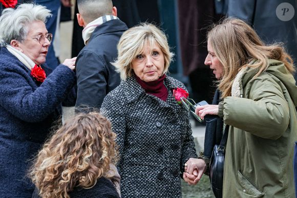 Photo : Evelyne Dhéliat - Arrivées aux obsèques de C.Laborde en l’église Saint-Roch à Paris, le ...