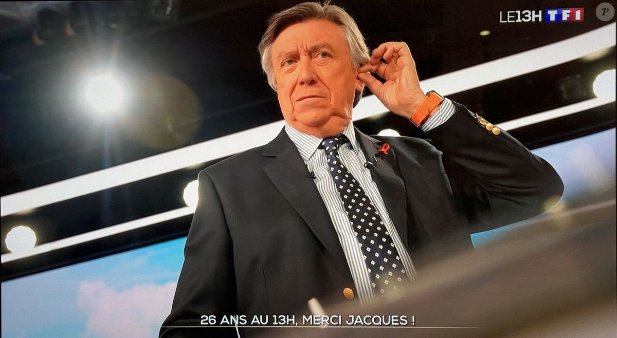 Photo : Jacques Legros présente son dernier JT de 13 heures en sa ...
