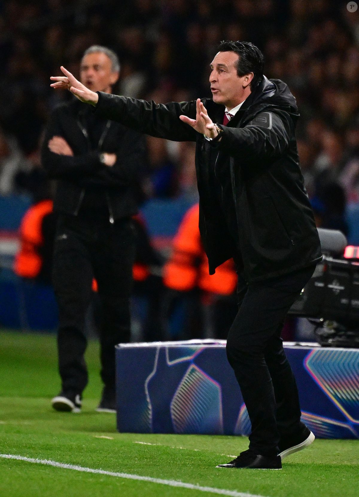 Photo : Unai Emery - Match de quart de finale aller de Ligue Des ...
