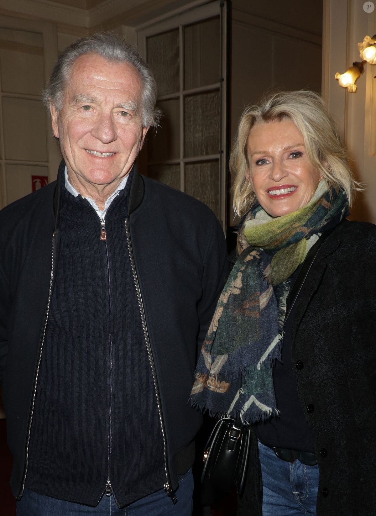 Photo : William Leymergie et Sophie Davant lors de la 50ème de la pièce ...