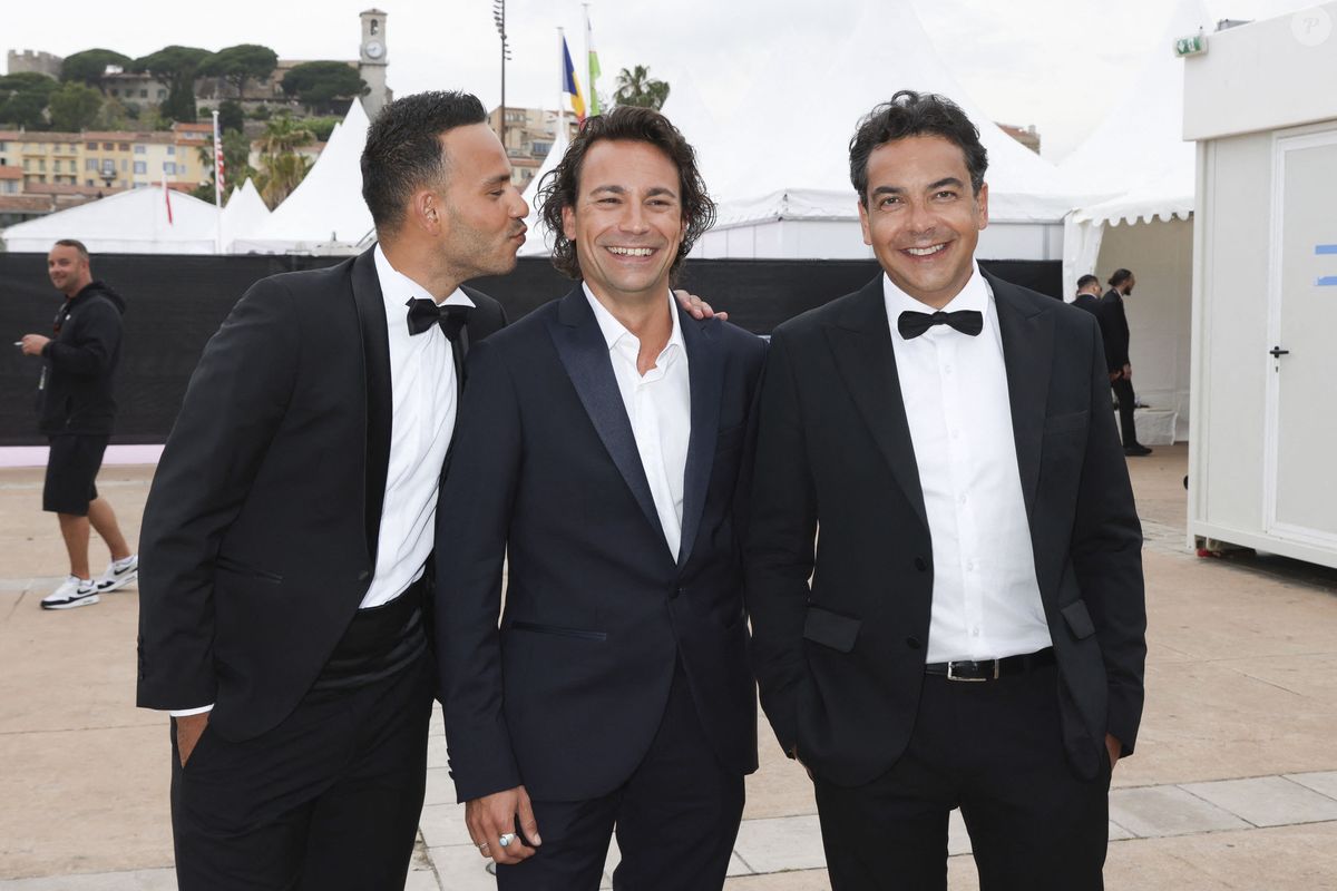 Photo : Exclusif - Mohamed Bouhafsi, Bertrand Chameroy, Patrick Cohen sur le plateau de l ...