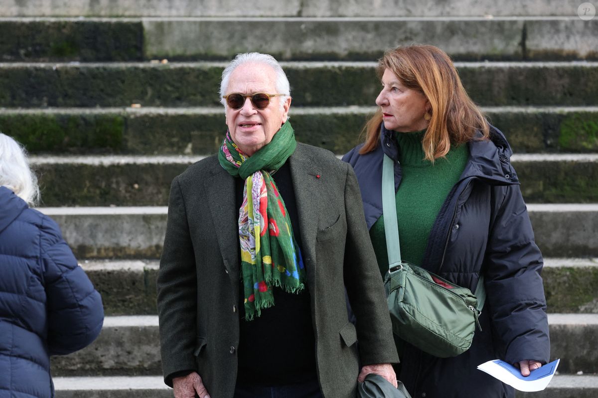 Photo : Bernard Murat et sa femme Andrée Zana Murat - Obsèques du ...