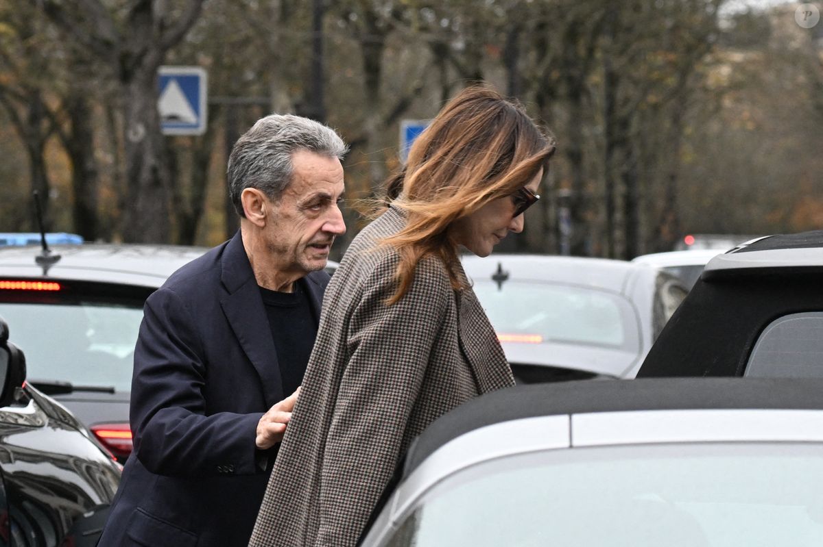 Photo : Nicolas Sarkozy et sa femme Carla Bruni vont déjeuner au ...