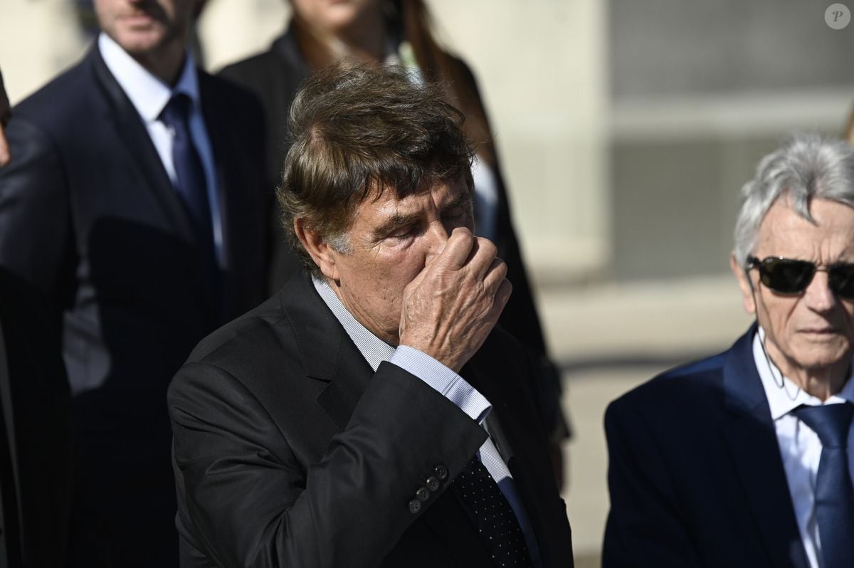 Photo : Jean-Pierre Foucault - Obsèques de l'ancien maire de Marseille ...