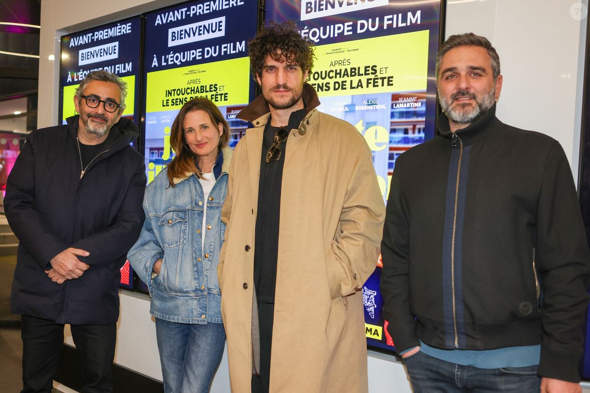Photo : Eric Toledano, Camille Cottin, Louis Garrel et Olivier Nakache ...