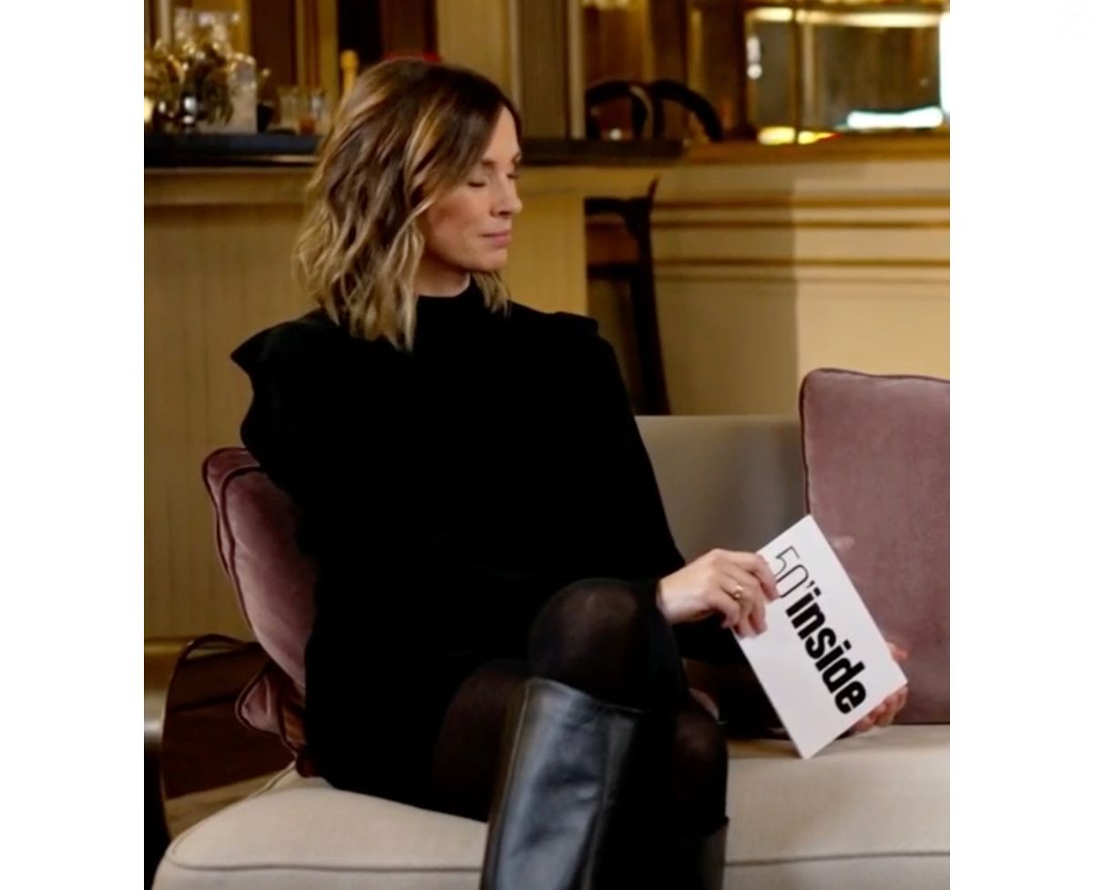 Photo : Isabelle Ithurburu face à Arthur sur le plateau de "50' Inside ...