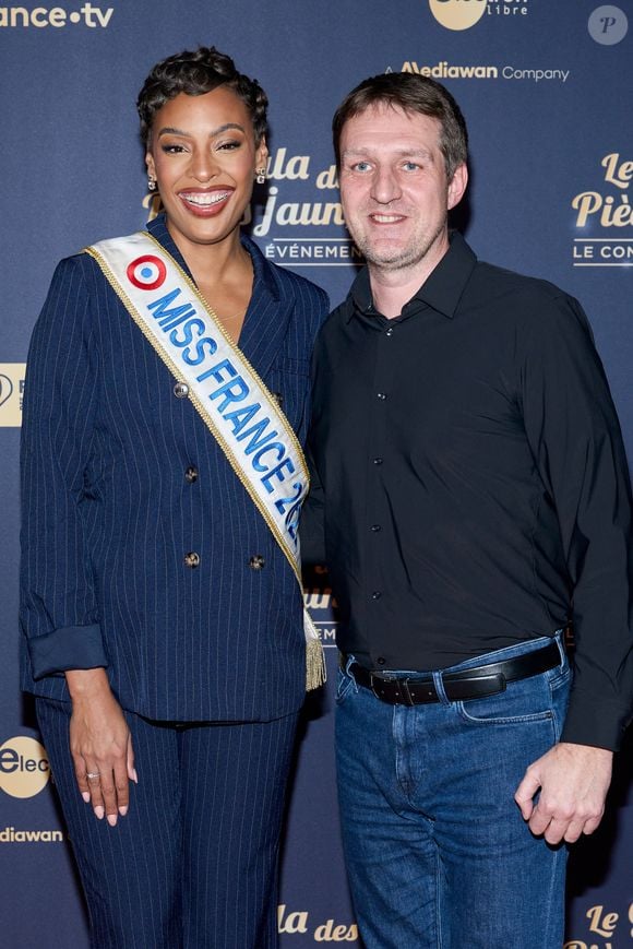 Photo : Exclusif - Angélique Angarni-Filopon, miss France 2025, Frédéric Gilbert, Président de ...