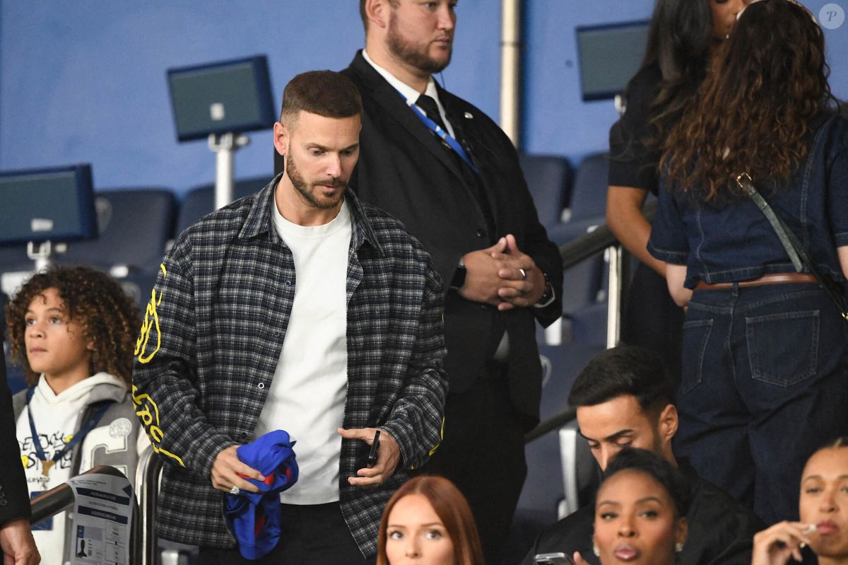 Photo : M Pokora et sa compagne Christina Milian au Parc des Princes ...
