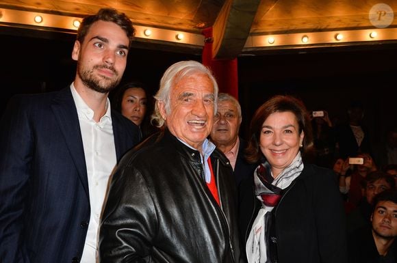 Photo : Jean-Paul Belmondo, Carole Amiel et son fils Valentin Montand ...