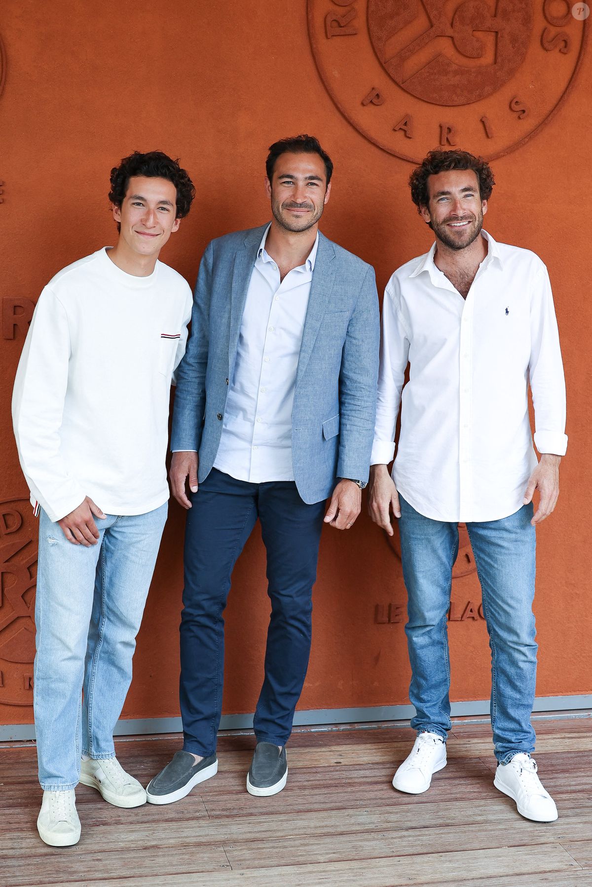 Photo : Louis Kretz, Valentin Kretz et Martin Kretz au Village pendant ...