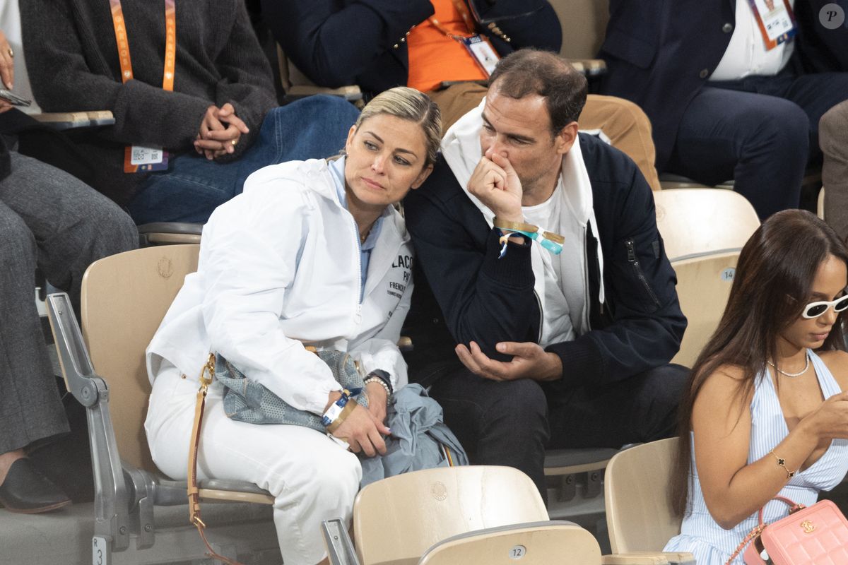Photo : Laure Boulleau et Bruno Cheyrou dans les tribunes lors des ...