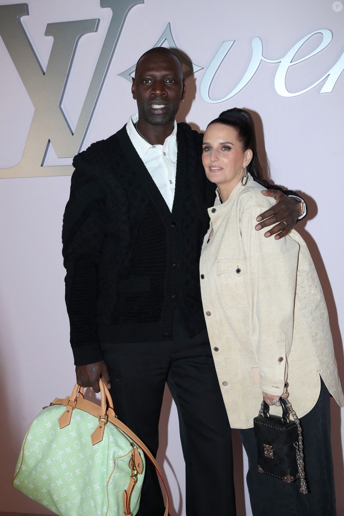 Photo : Omar Sy et sa femme Hélène Sy - Photocall du Défilé de Mode ...