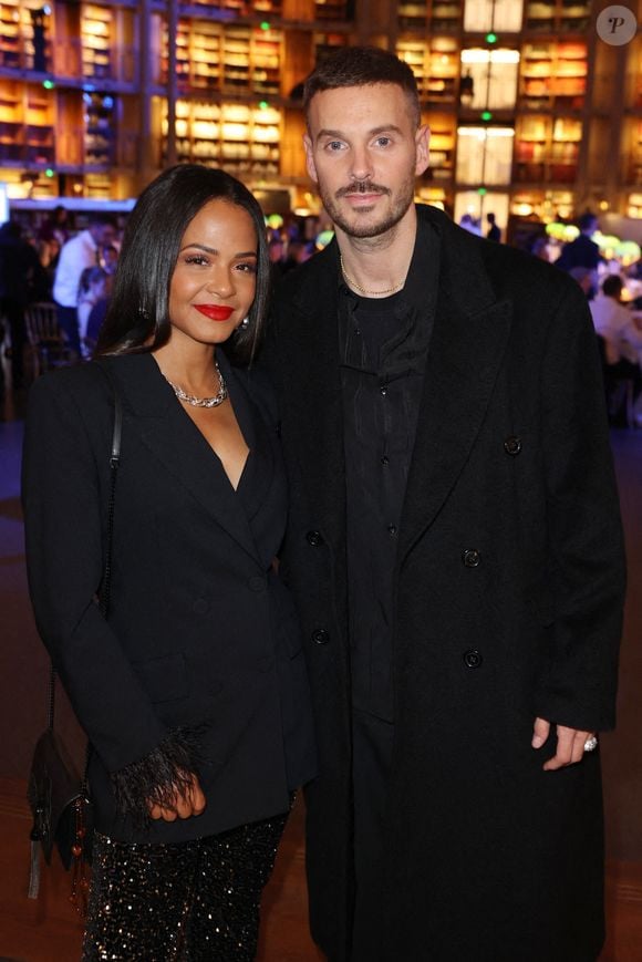 Photo : Christina Milian et son mari M. Pokora assistent au photocall ...