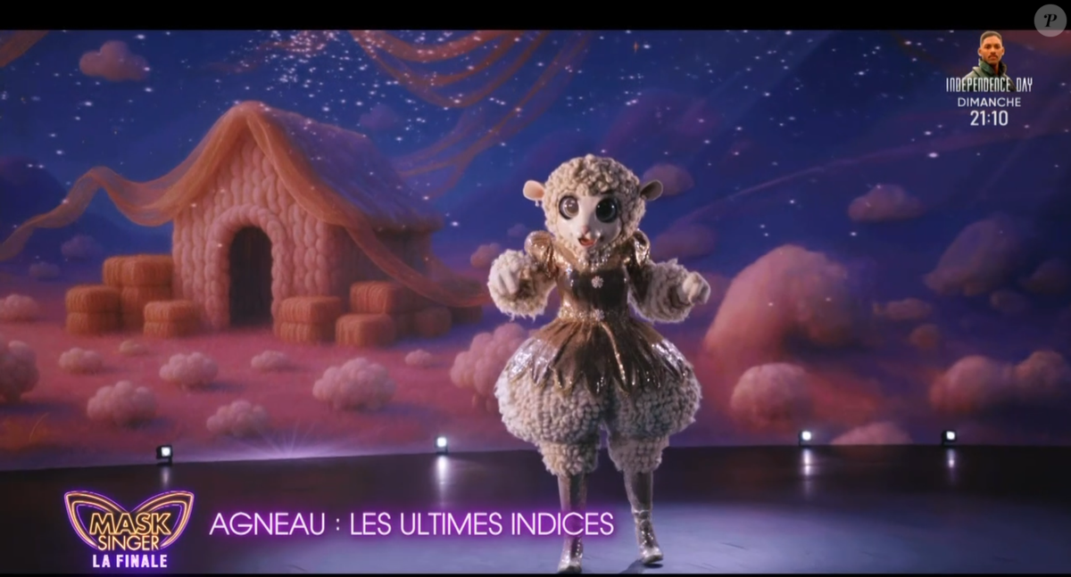 Photo : L'Agneau de Mask Singer 8, capture d'écran TF1 - Ode (Purepeople)