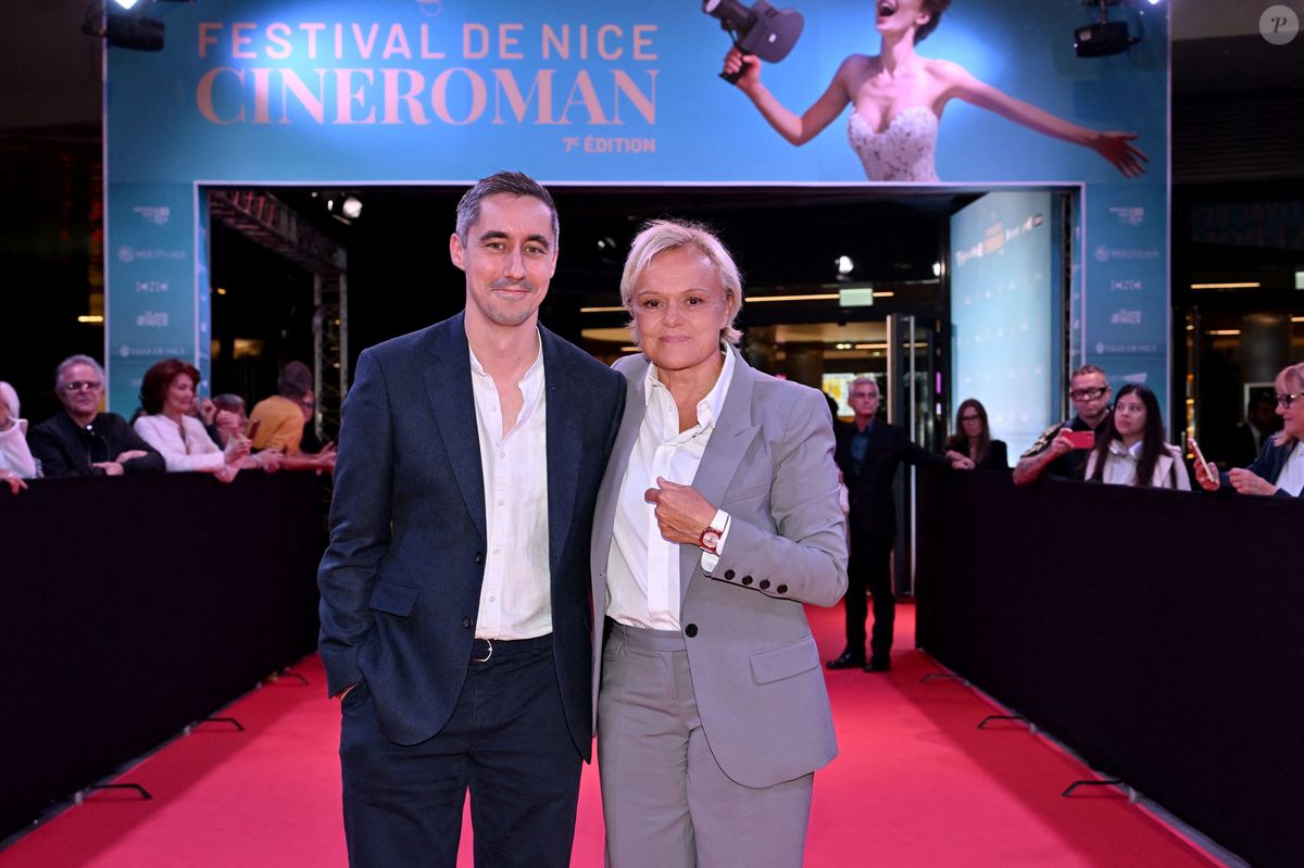 Photo : Muriel Robin et Pierre Mazingarbe - Tapis rouge lors de la 7ème ...