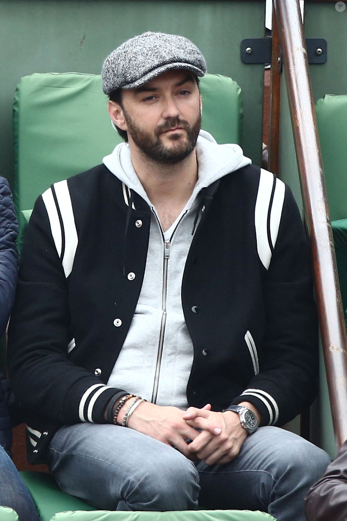 Photo : Cyril Lignac lors des Internationaux de France de Tennis à ...