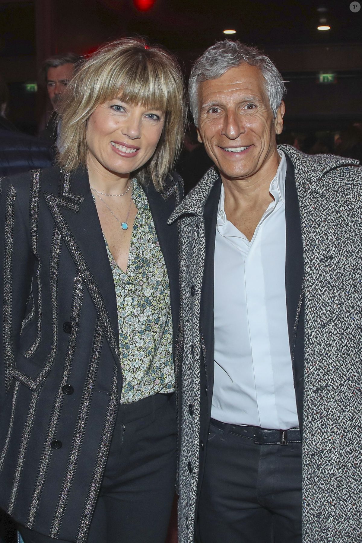 Photo : Exclusif - Nagui et sa femme Mélanie Page - Backstage du Gala ...