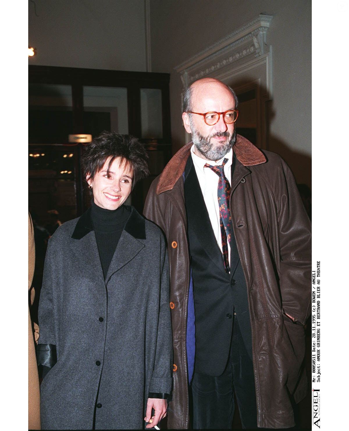 Photo : Anouk Grinberg et Bertrand Blier au théatre de Paris. photo par ...