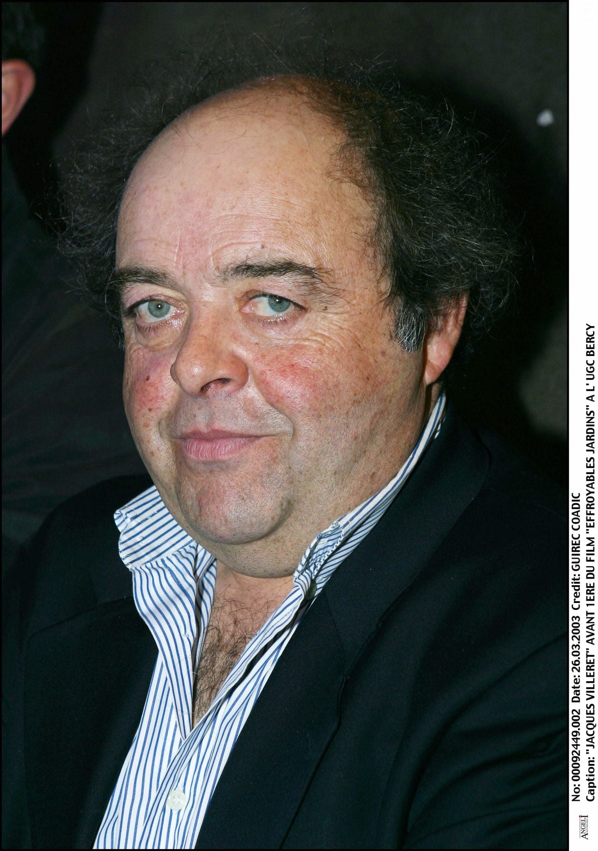 Photo : "JACQUES VILLERET" AVANT 1ERE DU FILM "EFFROYABLES JARDINS" A L ...