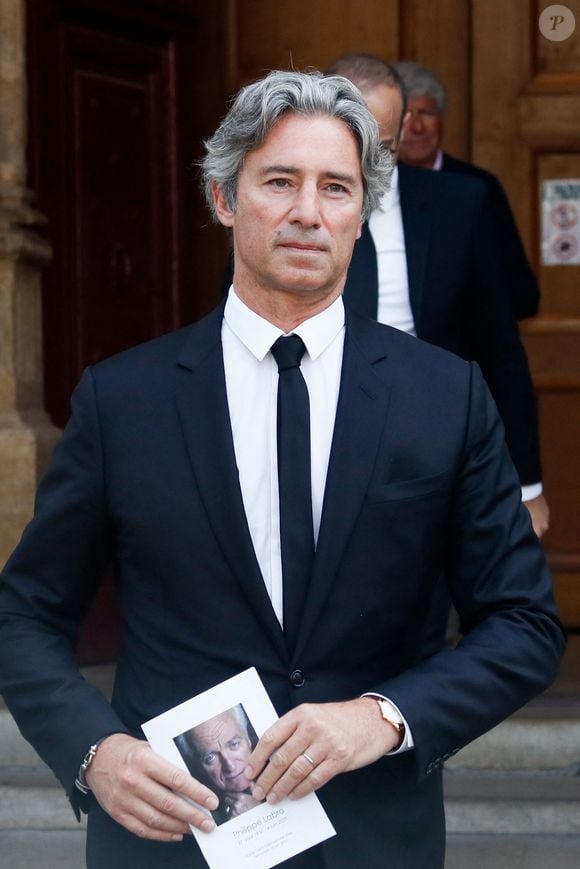 Photo : Laurent Solly - Sorties des obsèques de Philippe Labro dans l ...