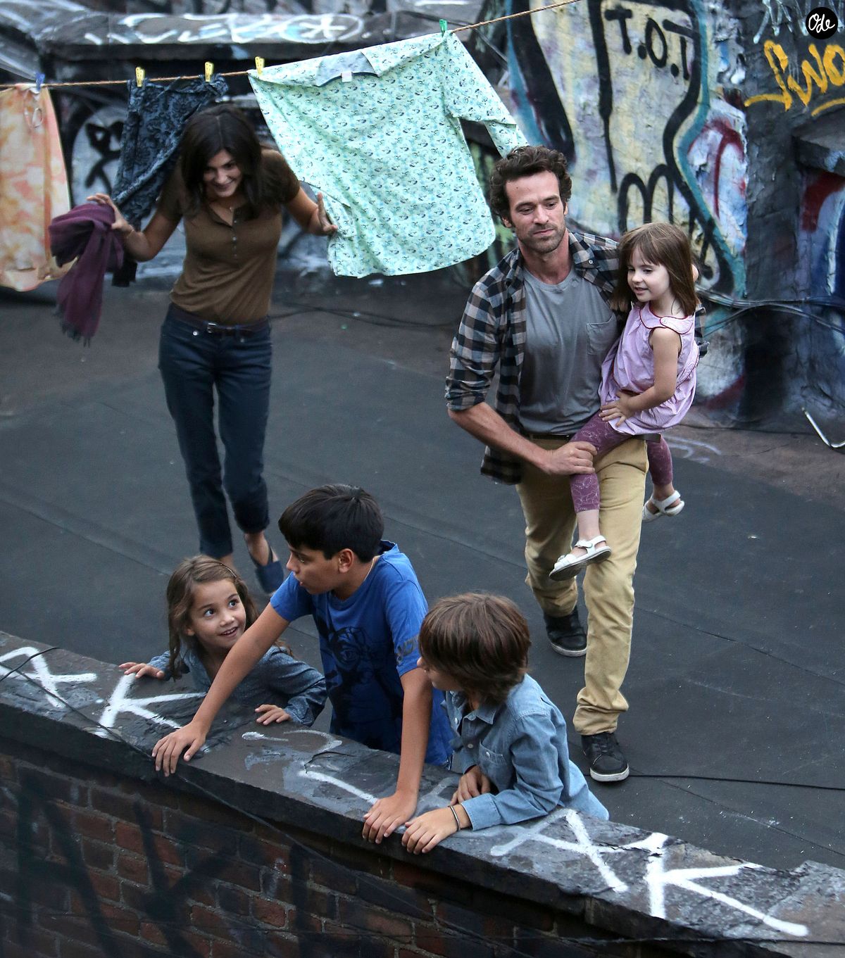 Photo : Audrey tautou et Romain Duris sur un tournage a New York en ...