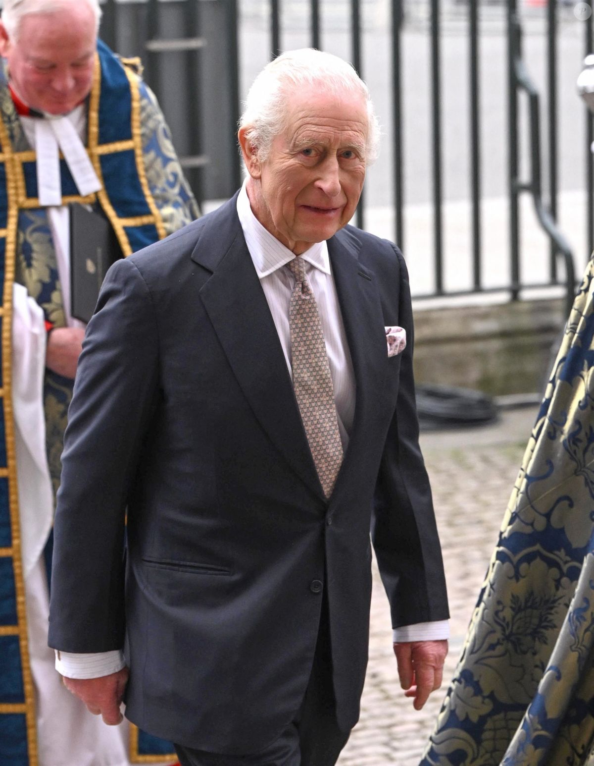 Photo : Le roi Charles III lors de la cérémonie de célébration du ...