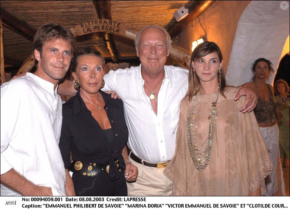 Photo : Clotilde Courau et Emmanuel-Philibert de Savoie à la soirée ...