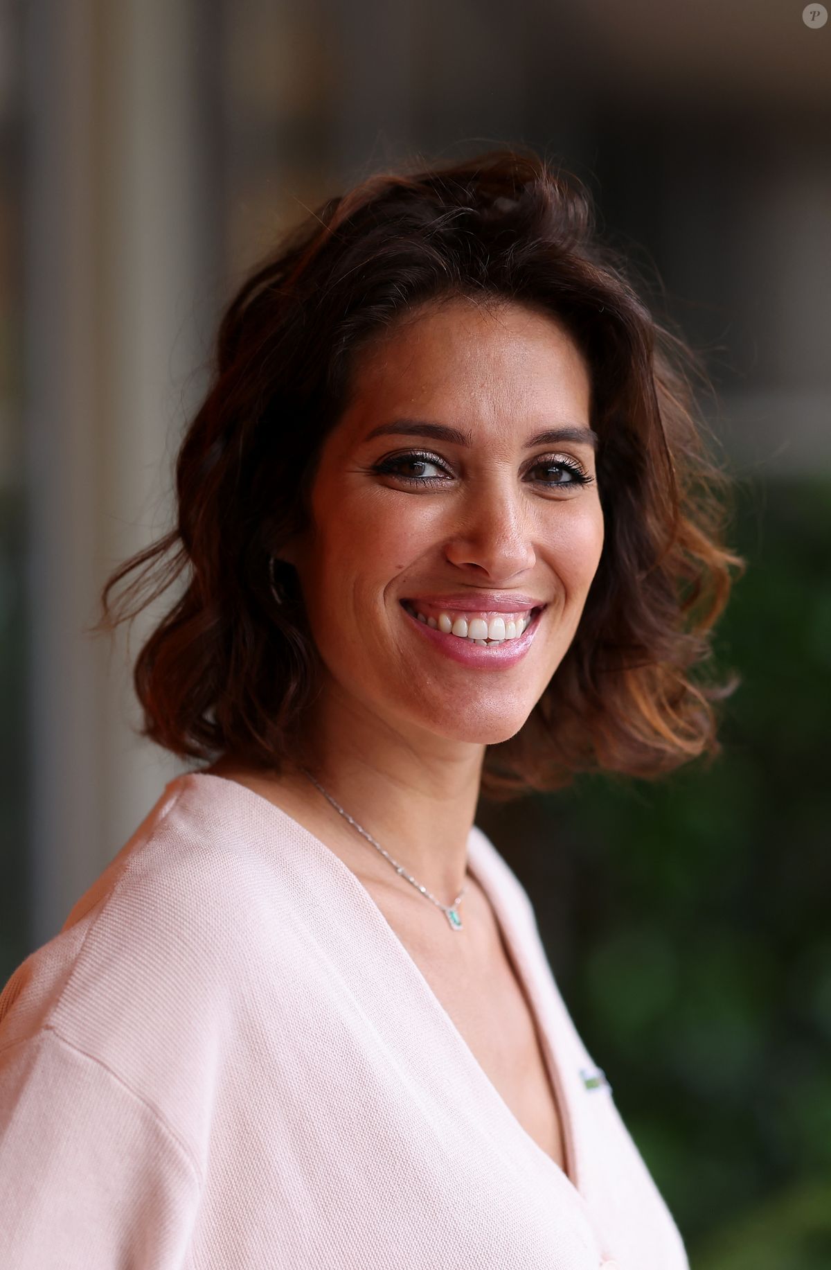 Photo : Laurie Cholewa au village lors des Internationaux de France de ...