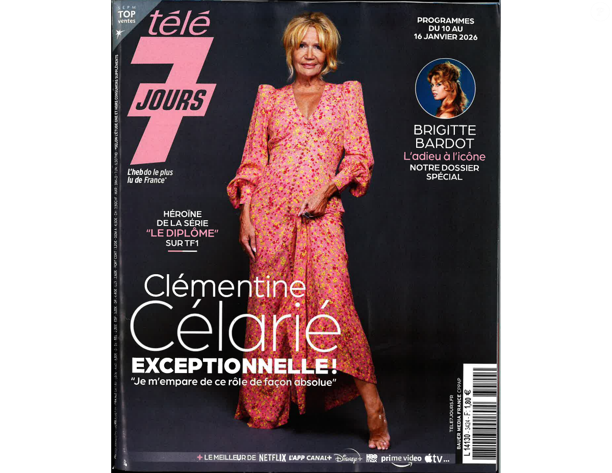 Photo : Couverture du magazine Télé 7 Jours paru le lundi 5 janvier ...
