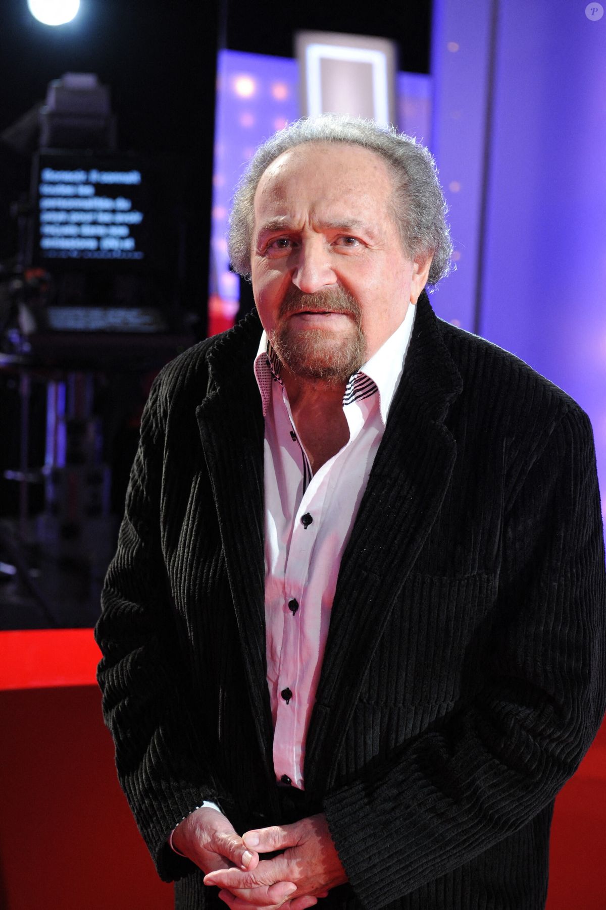 Photo : Richard Anthony lors de l'enregistrement de l'émission Vie ...