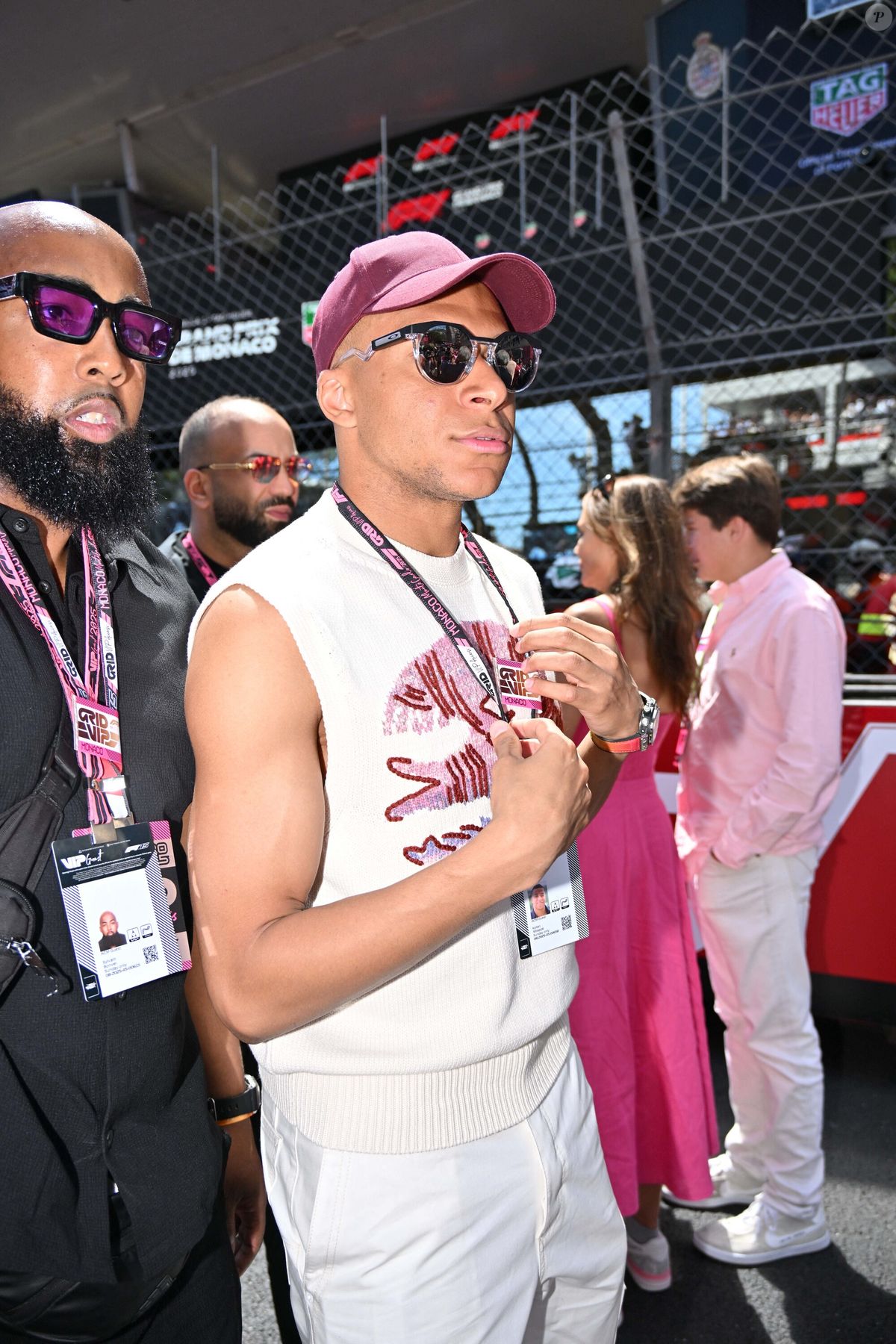 Photo : Kylian Mbappé lors du Grand Prix de Formule 1 (F1) de Monaco ...