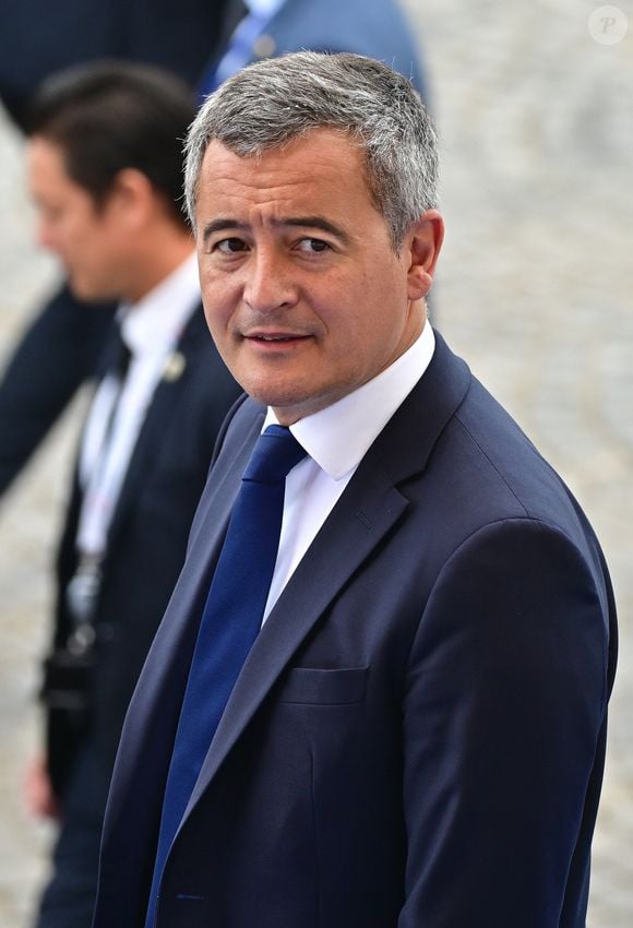 Photo : Gérald Darmanin lors de la cérémonie du 14 juillet 2025 à Paris ...