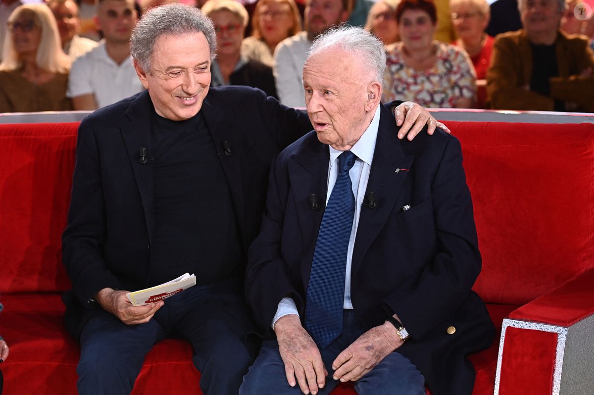 Photo : Exclusif -Michel Drucker et Philippe Bouvard - Enregistrement ...
