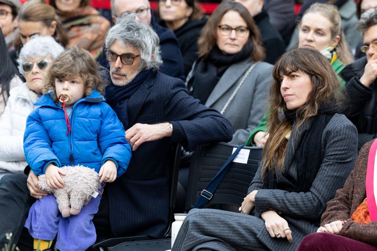 Photo : Lou Doillon, son compagnon Stephane Manel et leur fils Laszlo ...