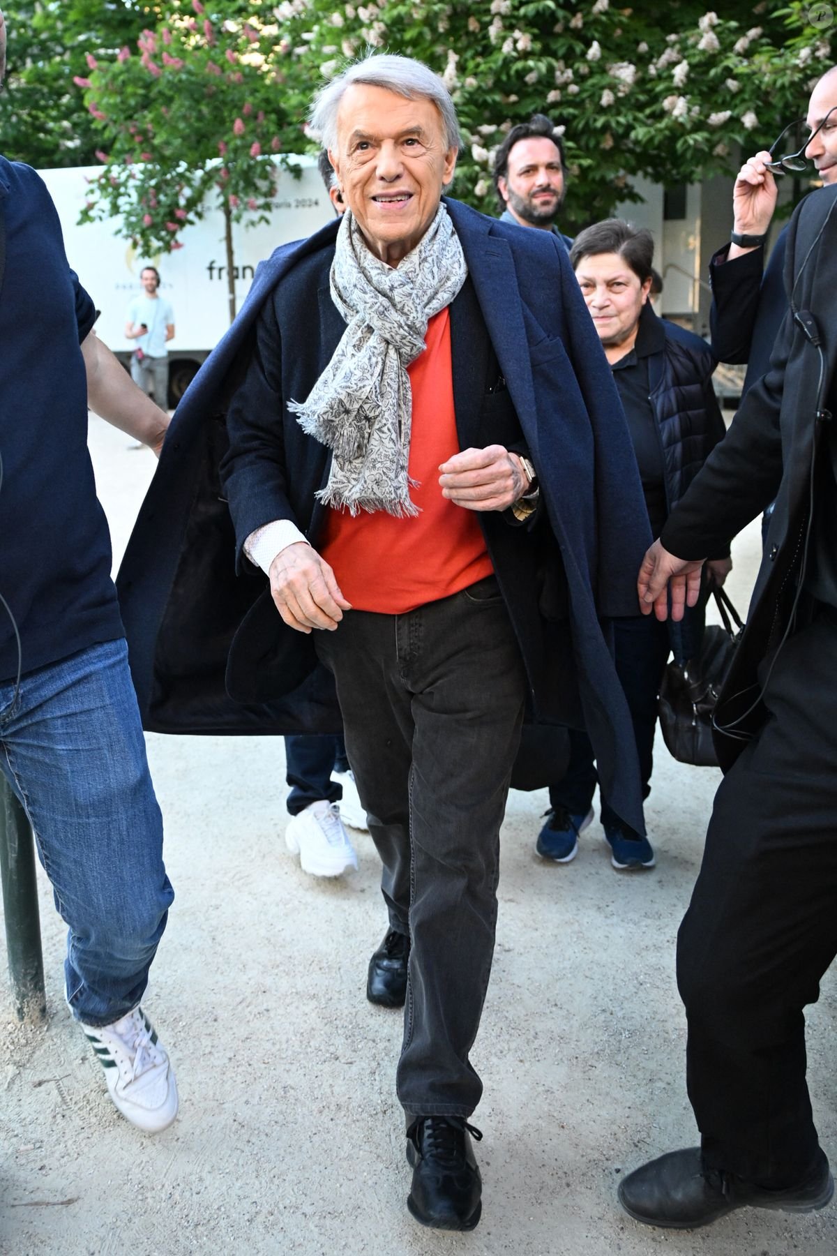 Photo : Salvatore Adamo - Arrivées à l'enregistrement de l'émission ...