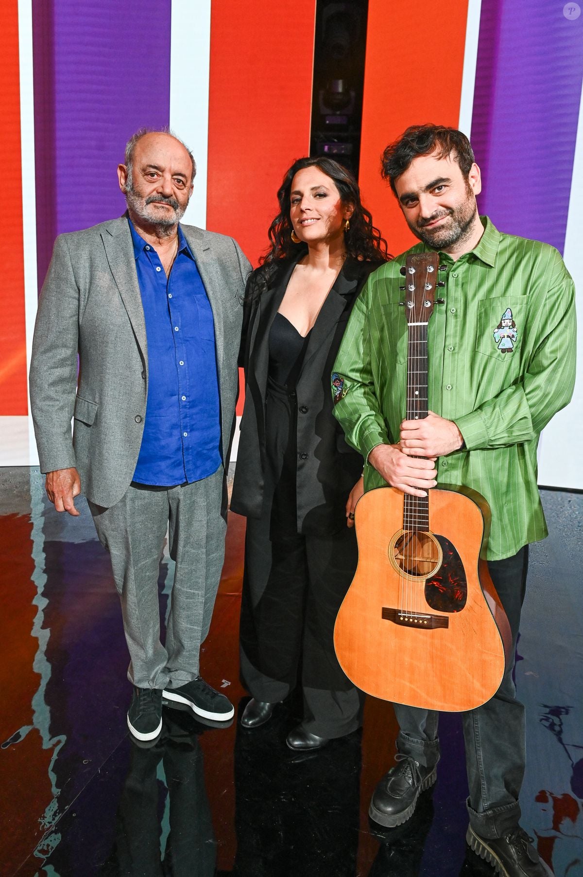 Photo : Exclusif - Louis Chedid et ses enfants Anna et Joseph Chedid ...