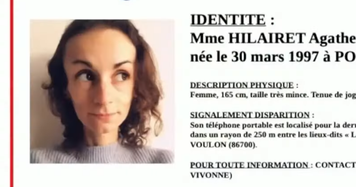 Agathe volatilisée en plein jogging : il y a un an, un jeune homme de ...