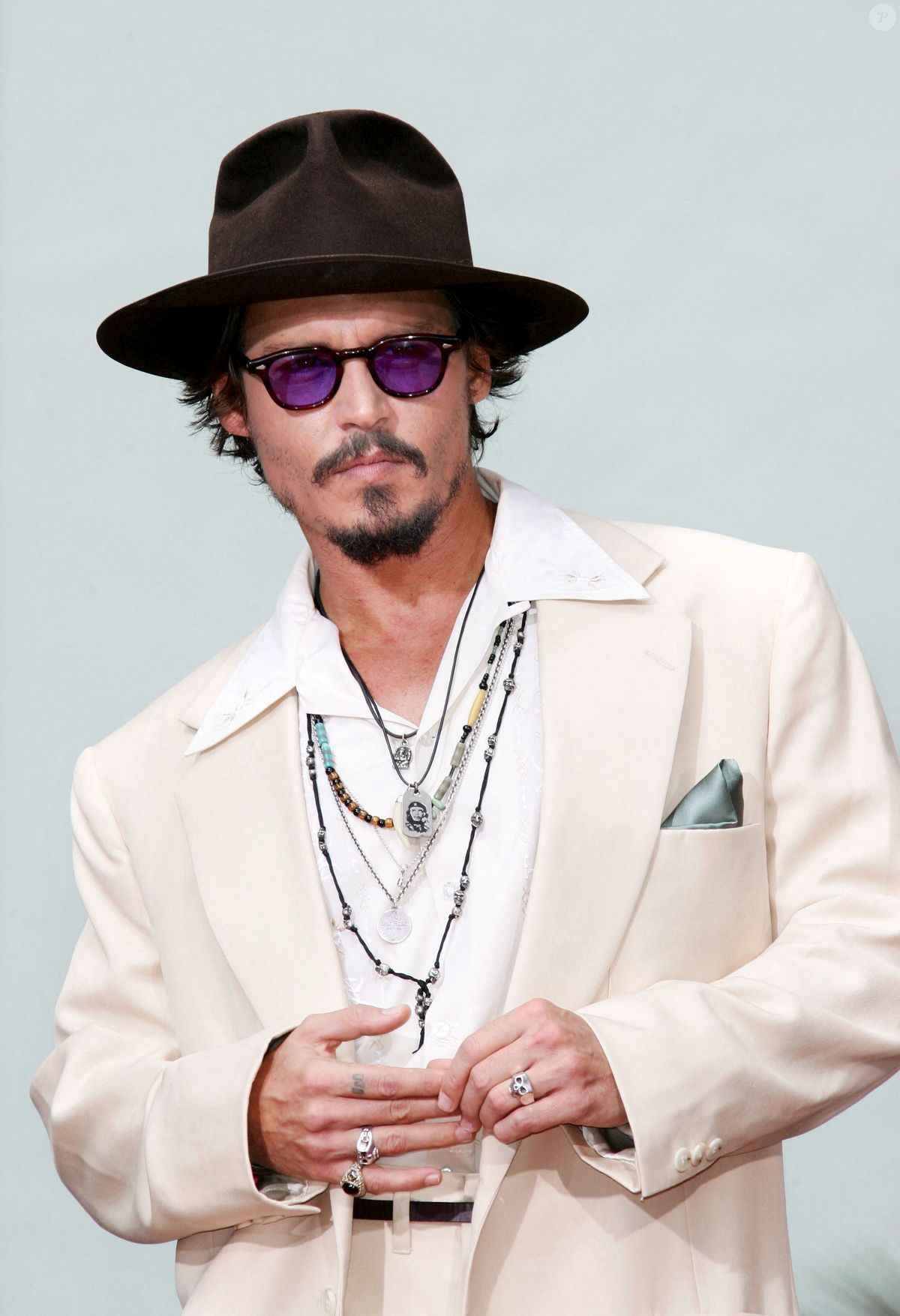 Photo : L'acteur américain Johnny Depp honoré par des empreintes de ...