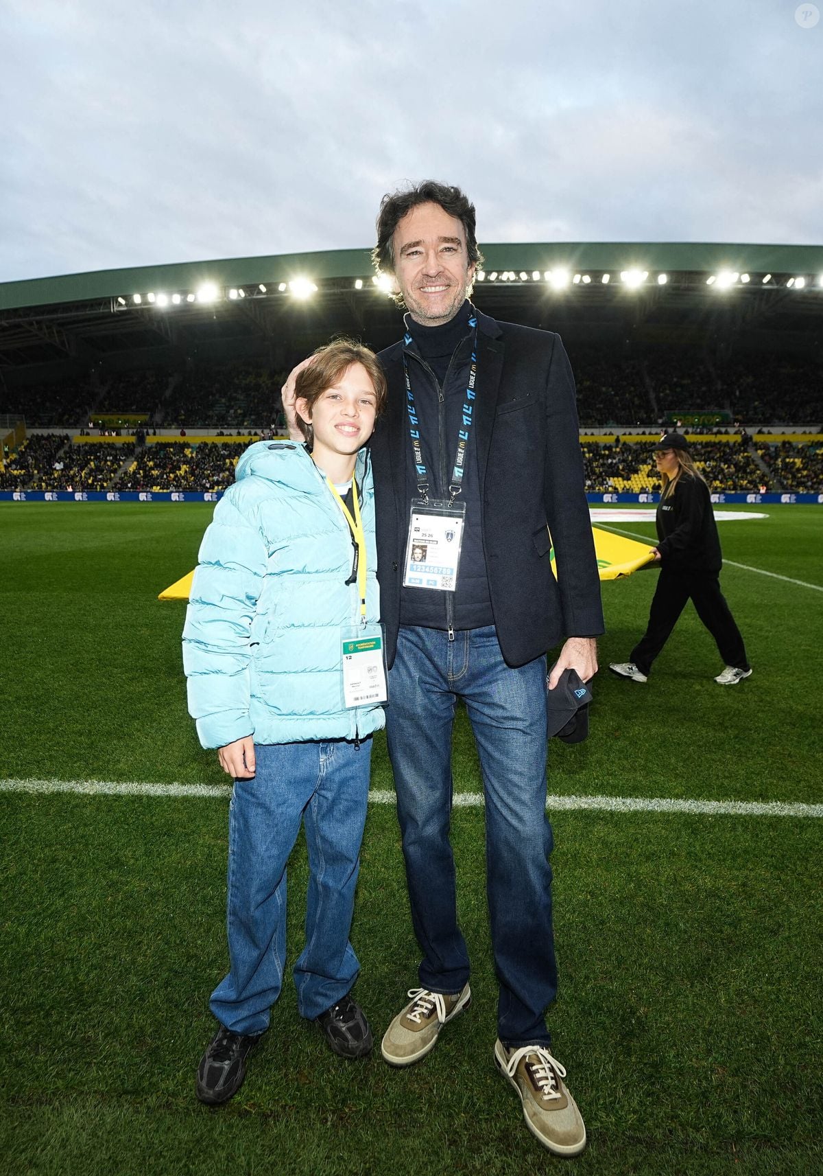 Photo : Antoine Arnault, Propriétaire du Paris FC et Maxim ARNAULT lors ...