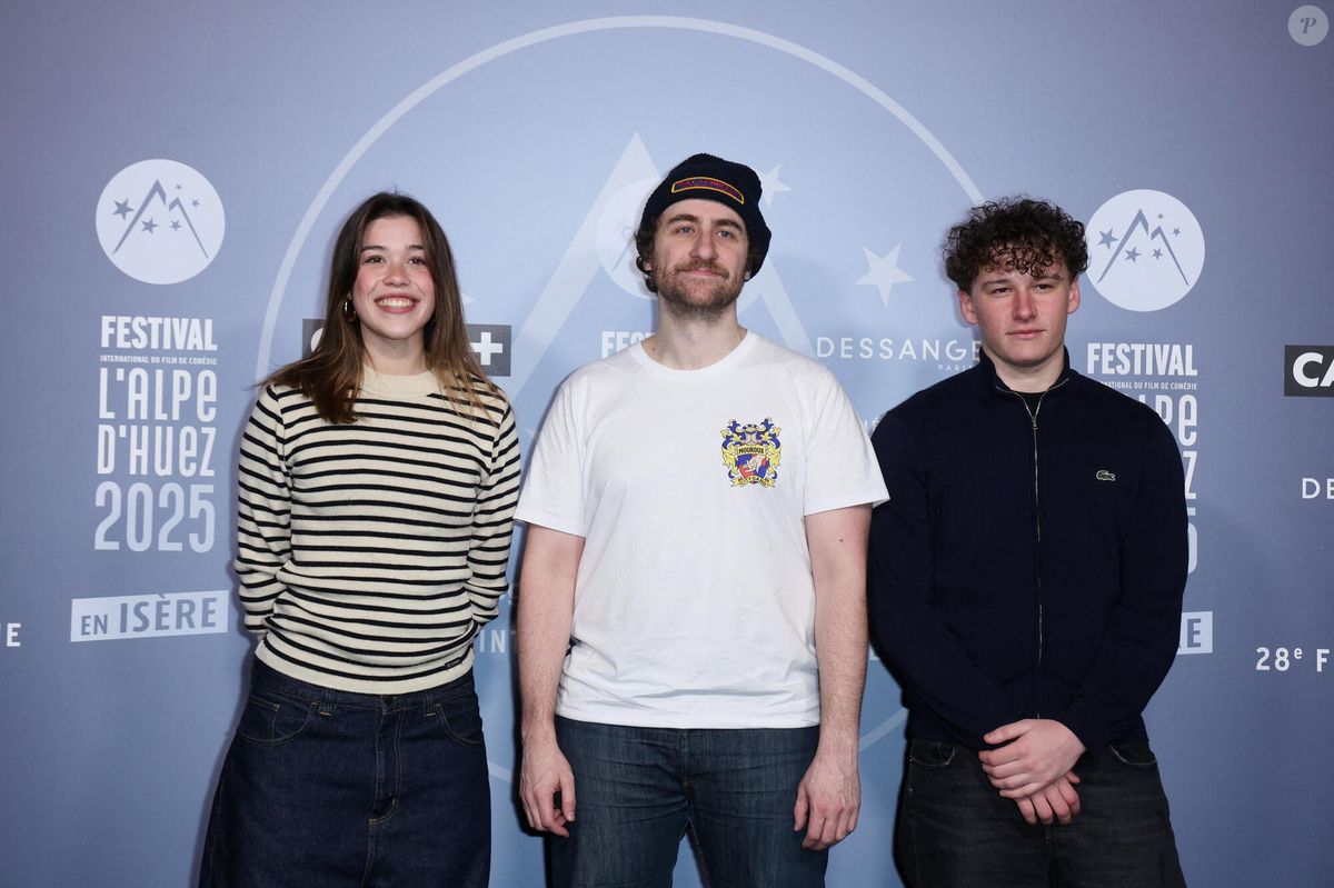 Photo : Lily Aubry, Florent Bernard, Hadrien Heaulme - Photocall lors ...