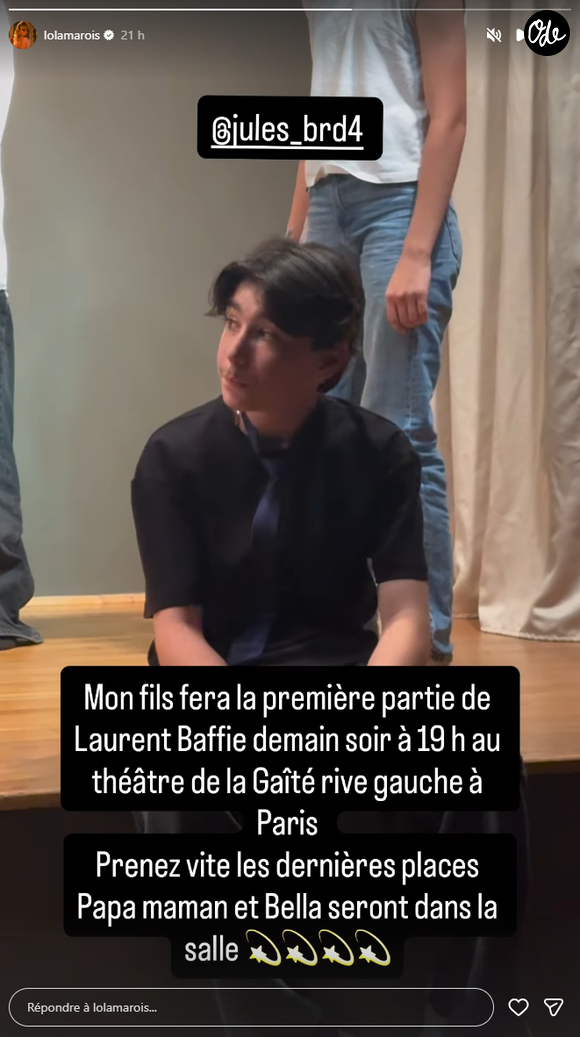 Jules, le fils de 13 ans de Lola Marois et Jean-Marie Bigard, est déjà ...