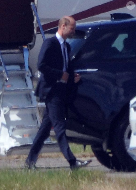 Photo : Le prince William et son épouse Kate Middleton à l'aéroport de ...