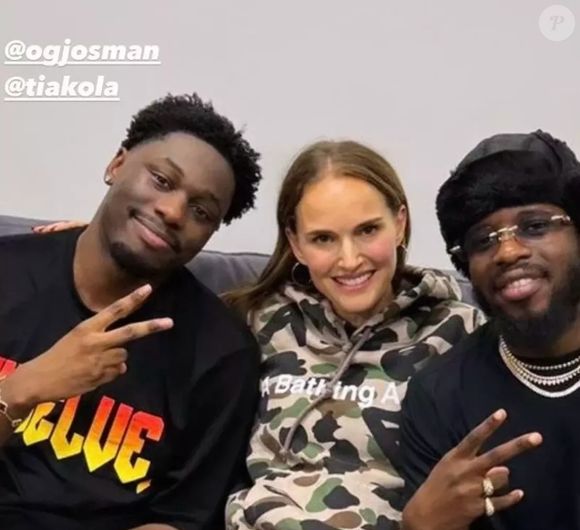 Photo : Natalie Portman immortalisée aux côtés de Tiakola et du rappeur ...