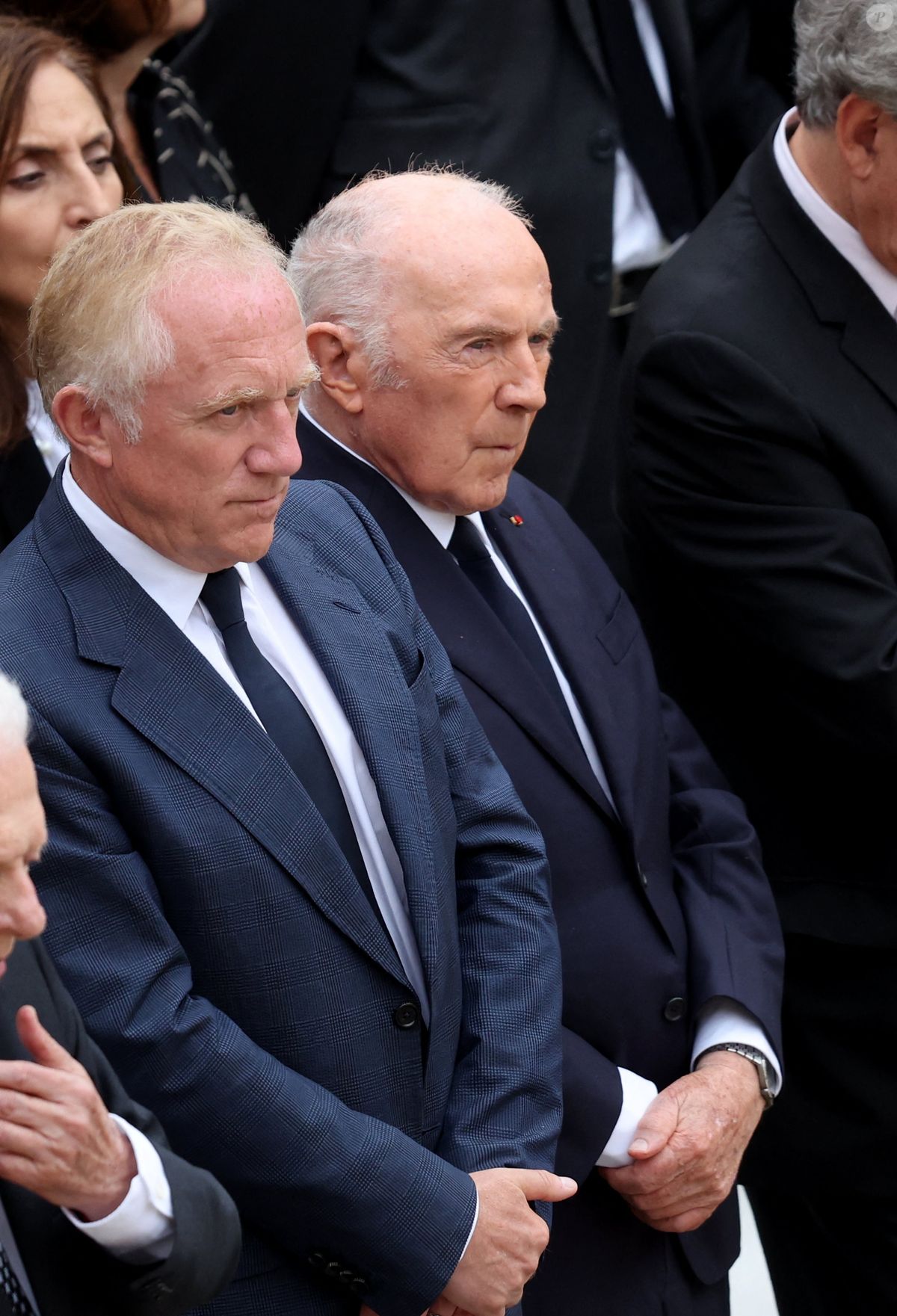 Photo : François-Henri Pinault et François Pinault lors de l'hommage ...