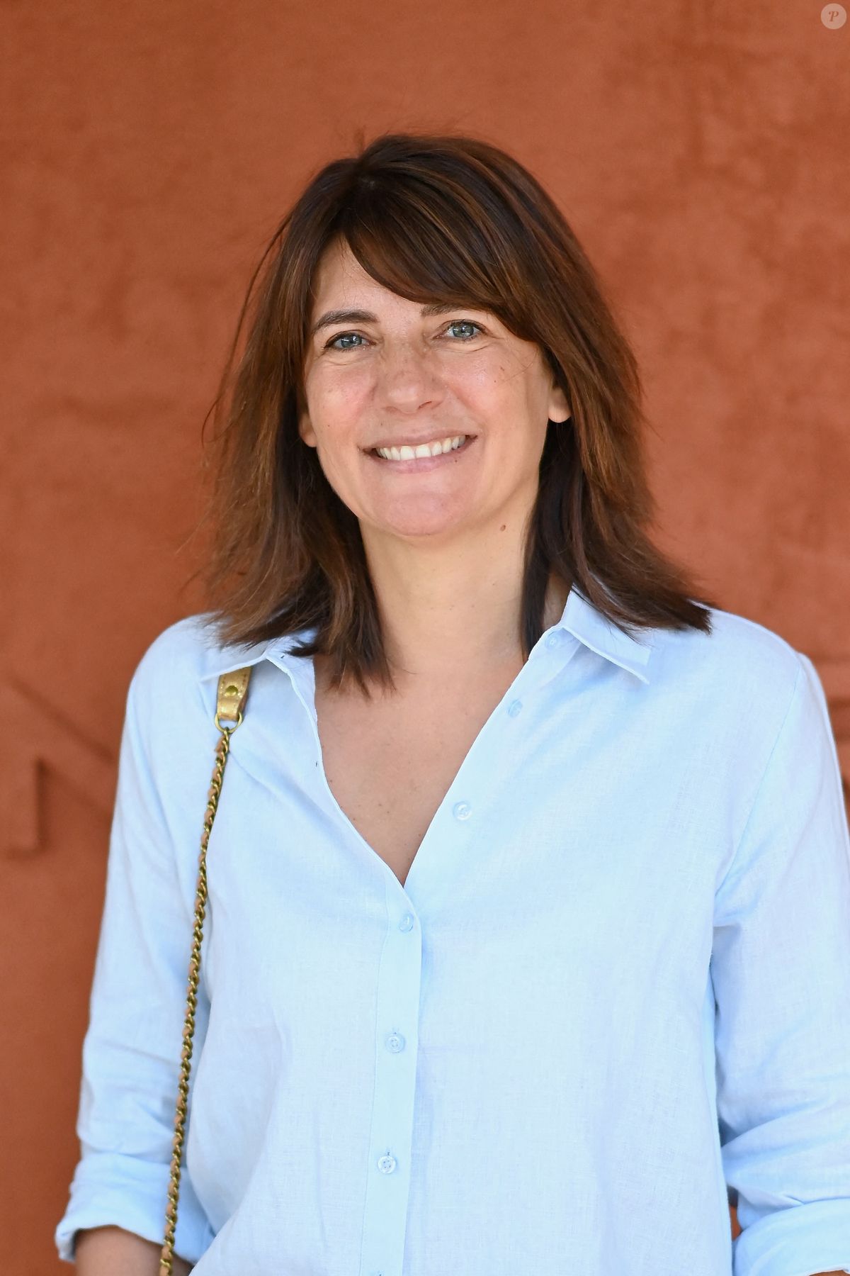 Photo : Estelle Denis assiste aux Internationaux de France 2023 à ...