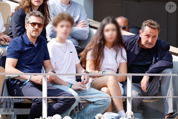 Photo : Guillaume Canet, son fils Marcel, Gilles Lellouche et sa fille ...
