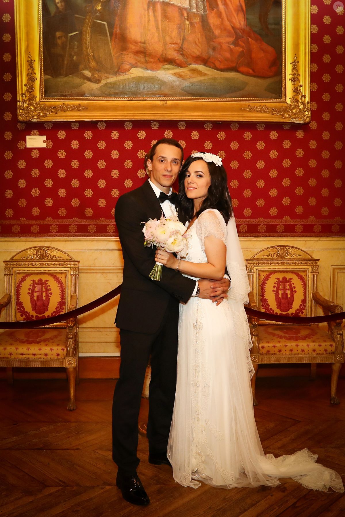 Photo : Exclusif - Mariage civil à la mairie d'Ajaccio d'Alizée et ...
