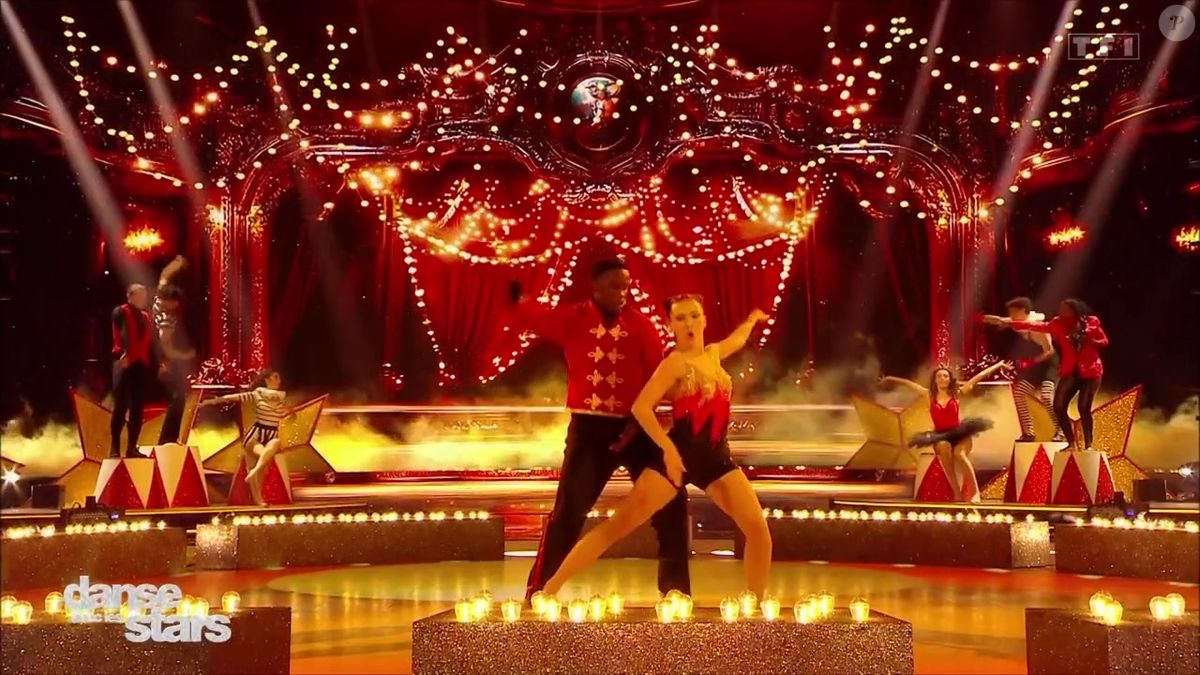 Photo : Inès Vandamme et Jungeli lors du prime de "Danse avec les stars 2025" du 14 mars, sur ...